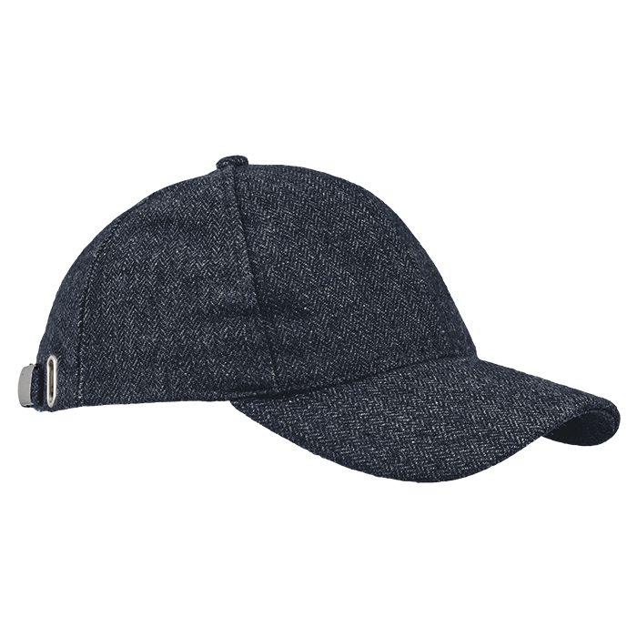6 Panel Thistle Cap - Navy With Grey | Brand Innovation